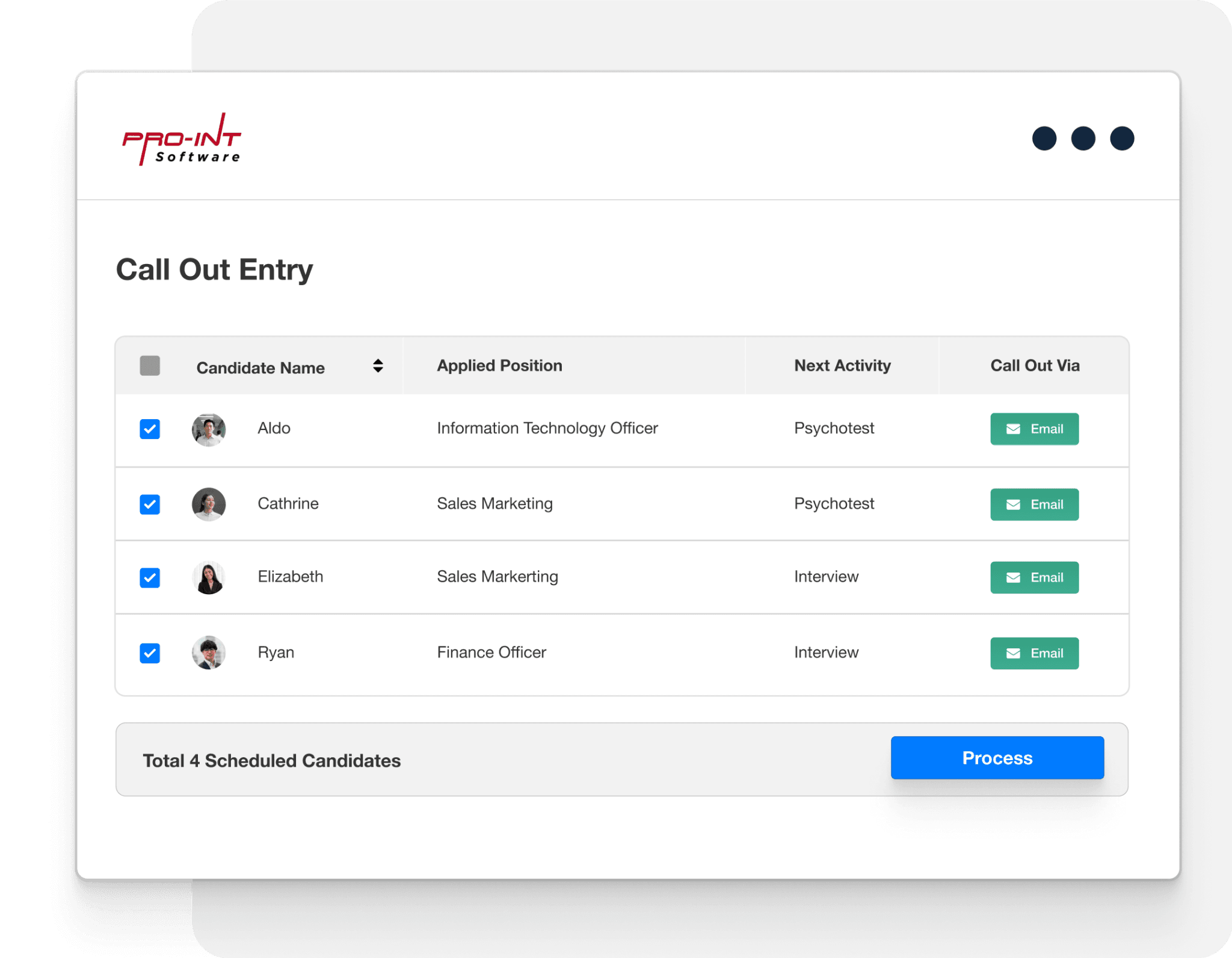 E-Recruitment - Pro-Int Software